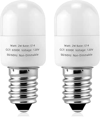MIFLUS W11518235 W11160686 Refrigerator Light Bulb Replacement,E14 Base ...