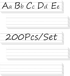 Amazon.com: 200 Sheets Sentence Strips Cardstock, 3 x 17 Inch Thick ...