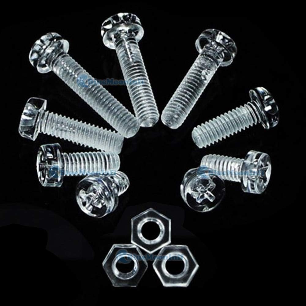 Amazon.com: DalaB 20 pcs M3/M4 Acrylic Clear Plastic Nylon Round ...