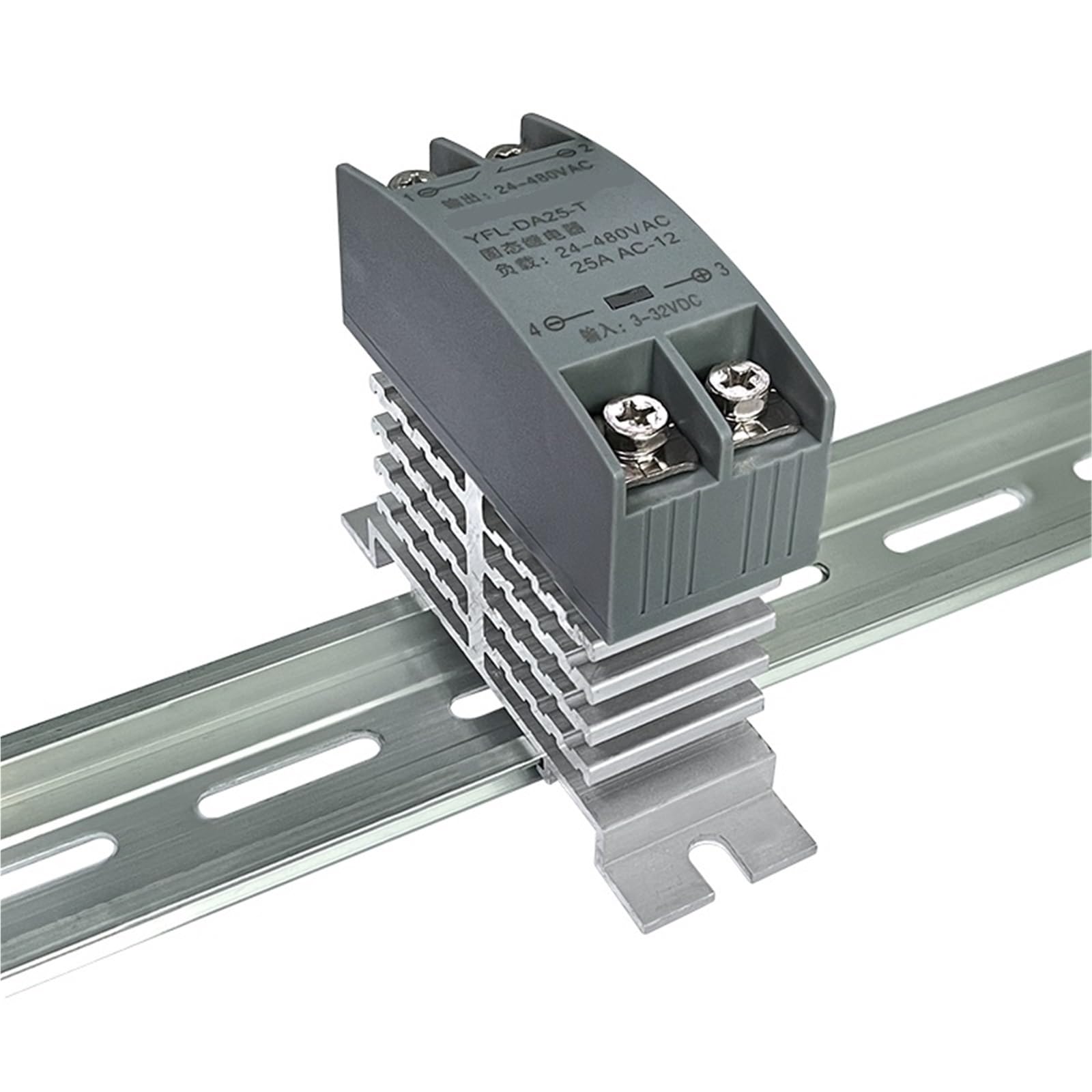 Snapklik.com : 1Pcs 10A 25A 40A Mini Din Rail Mounted