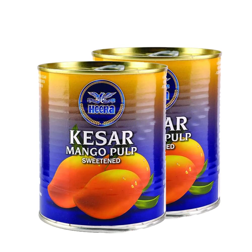 Heera Kesar Mango Pulp | 850G | Mango Puree | Sweet Kesar | Concentrate ...