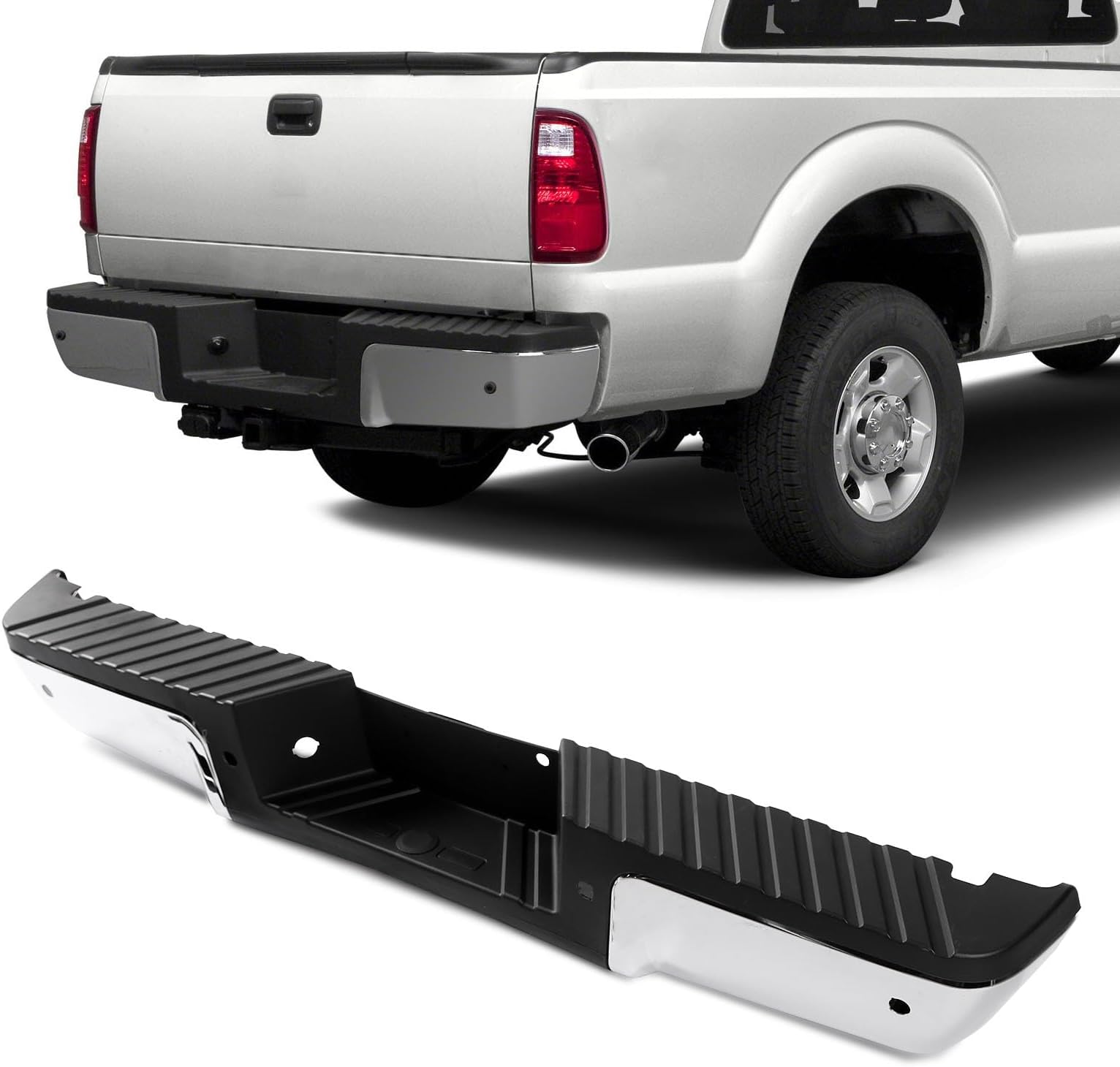 Amazon.com: Peforway Rear Step Bumper Fits for 2008-2016 Ford F250 F350 ...