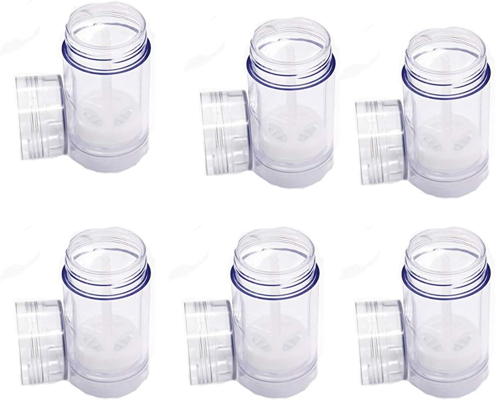 Amazon.com: Clear Empty Plastic Round Deodorant Containers,Round Shape ...