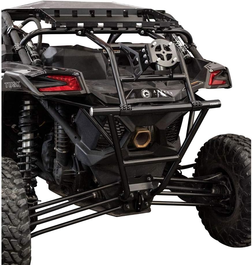 Amazon.com: Tusk UTV Rear Bumper, Cargo Rack, and Spare Tire Carrier ...