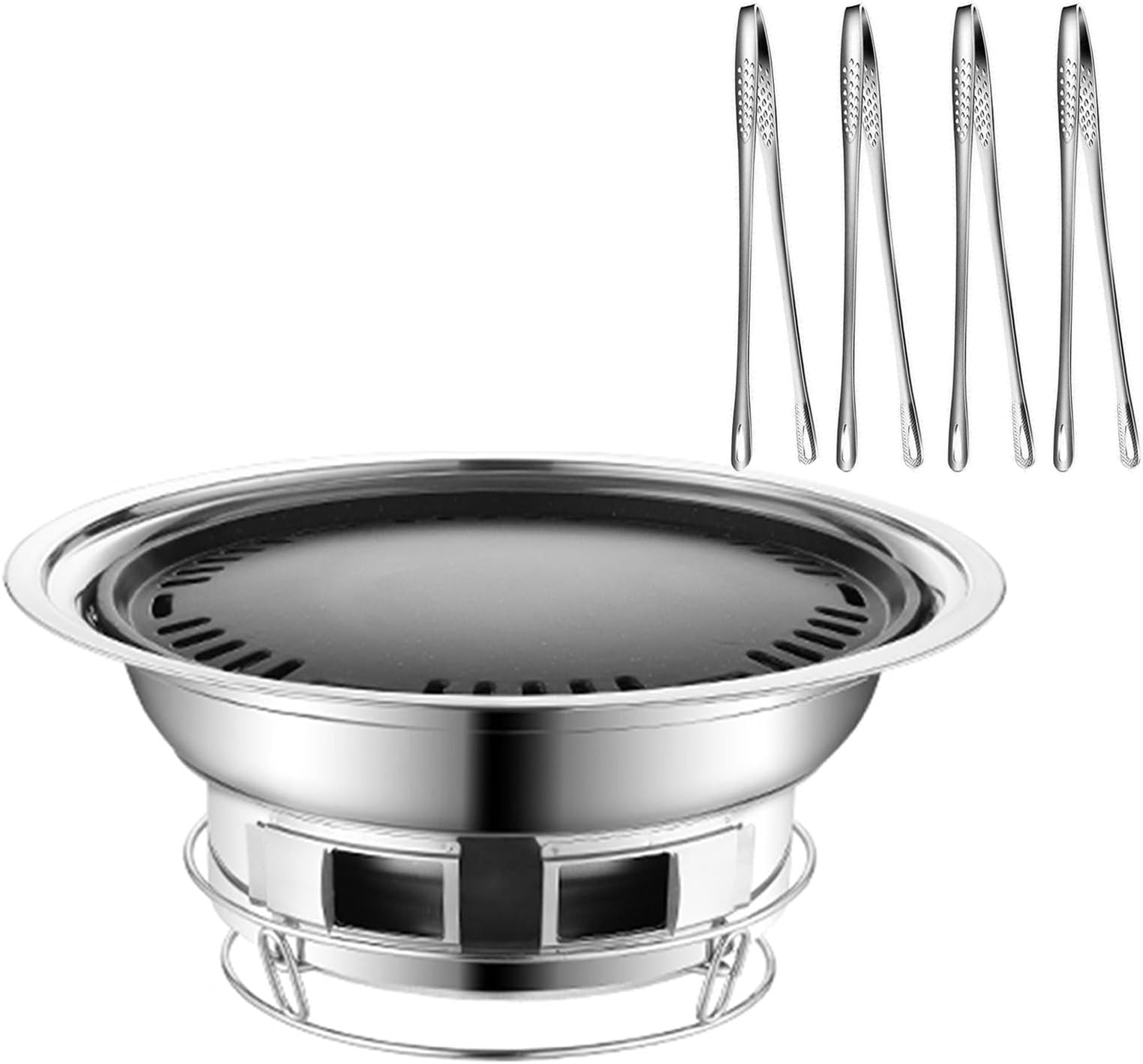 Amazon.com: Korean BBQ Grill Charcoal 13.7 Inches Stainless Steel ...