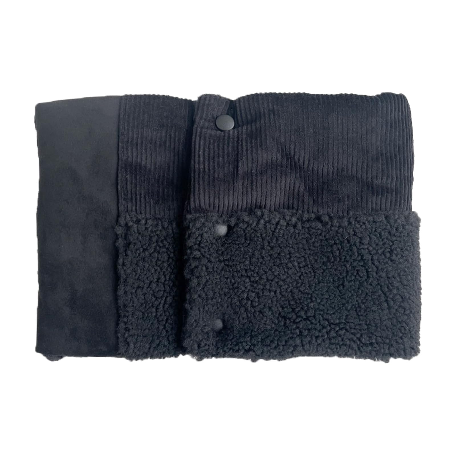 Amazon | [UNIVERSAL OVERALL] コーデュロイ ボア スエード ネックウォーマー N1174 アイボリー ベージュ ...