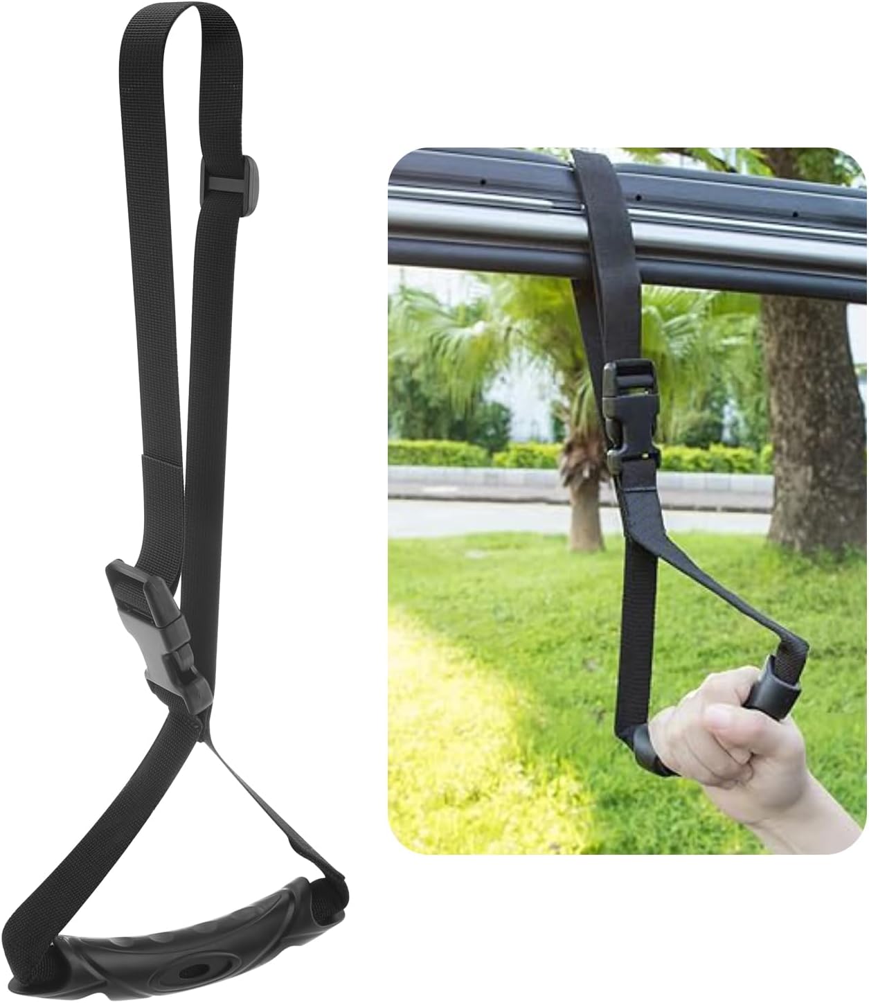 Kasoud Portable Detachable Nylon Grip Handle, Adjustable Standing Aid ...