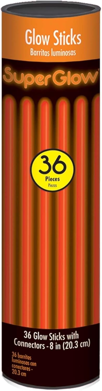 Amazon.com: Orange Glow Stick Tube - 8" (Pack of 36) – Long-Lasting ...
