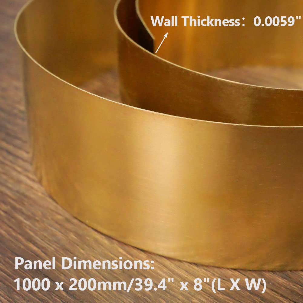 Snapklik.com : Feelers 0.15mm Thin Brass Foil Roll - 200mm X 1000mm ...