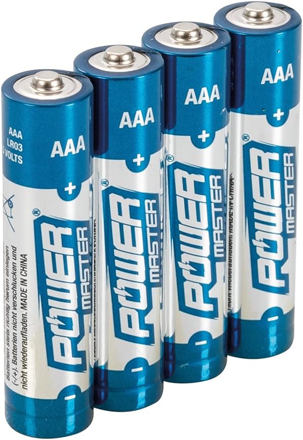 Powermaster 537212 AAA Super Alkaline Battery LR03 4pk 4pk : Amazon.co ...