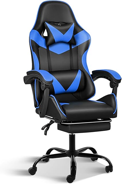 Amazon.com: Gaming Chair, Backrest and Seat Height Adjustable Swivel ...