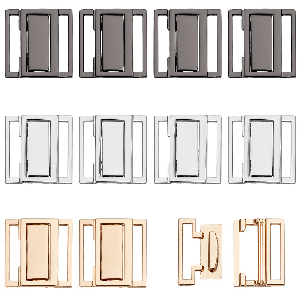 Amazon.com: PH PandaHall 12 Sets 3 Colors Front Closing Bikini Clasp ...