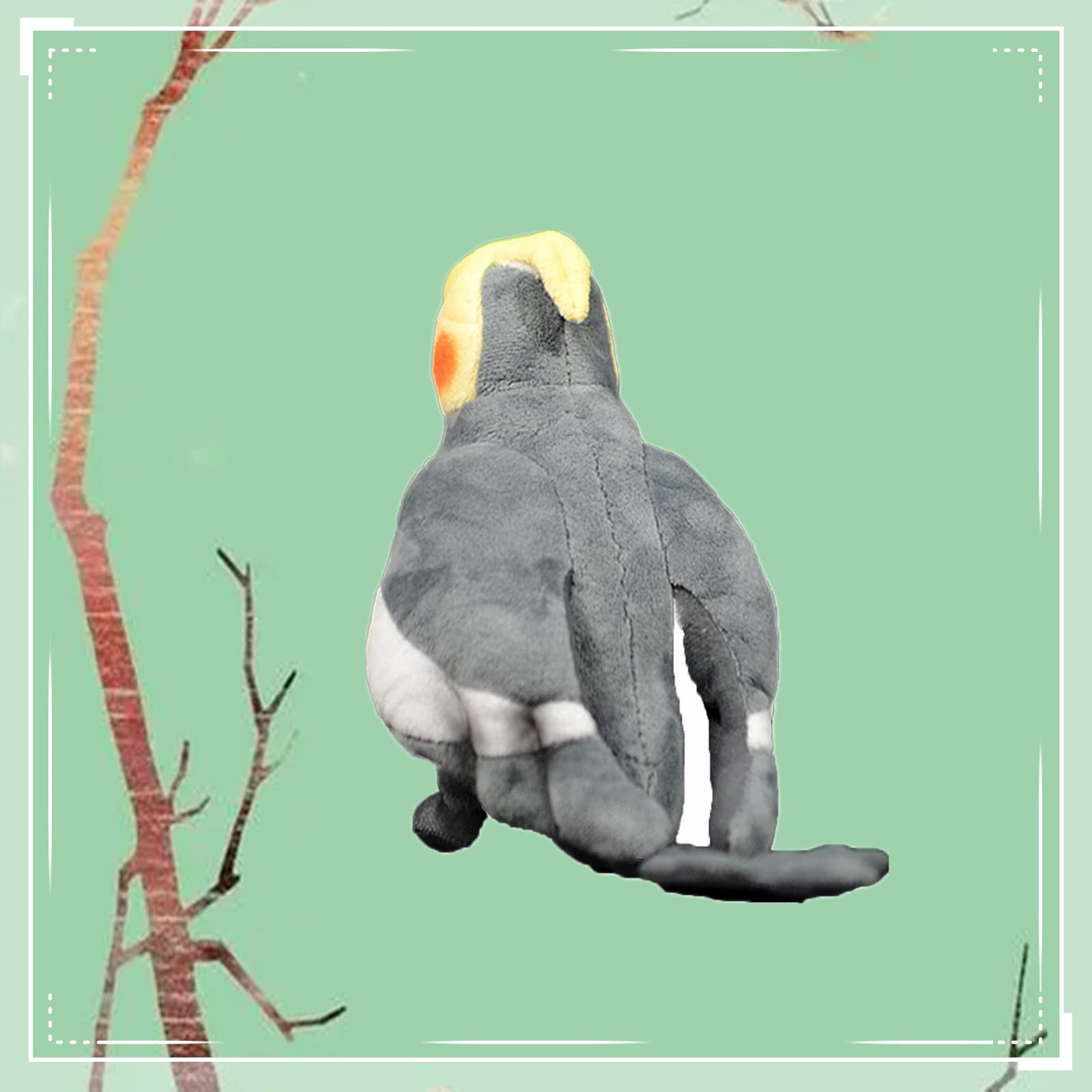 Plush Parrot Nohito Realistic Yellow Cockatiel Parrot Bird Plush Toy ...