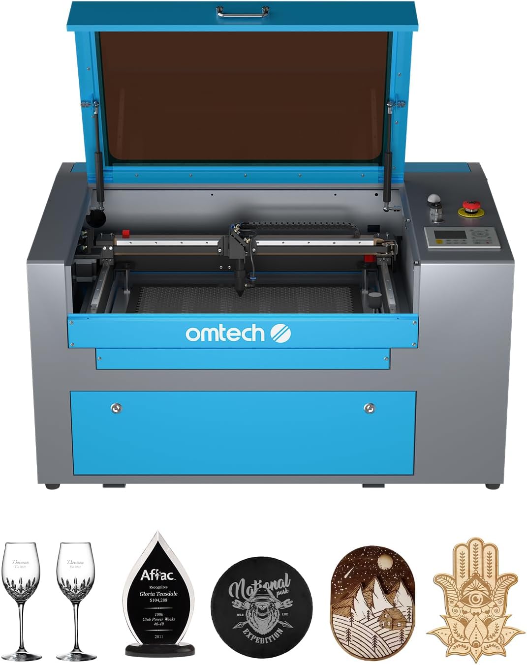 OMTech 50W CO2 Laser Engraving Machine, 300 x 500mm Work Bed Laser ...
