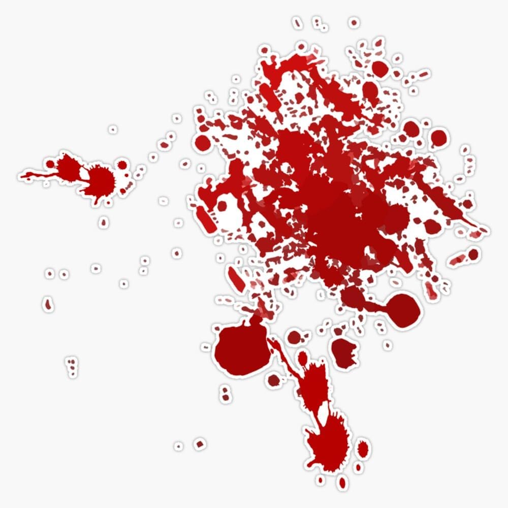 Amazon.com - Bloody Good Fake Blood Splatter Bumper Sticker Vinyl Decal 5"