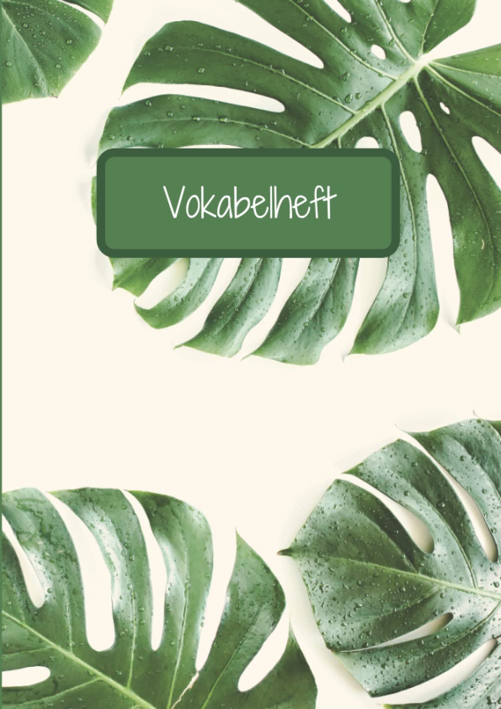 Vokabelheft: A4 3 Spalten Liniert - Schulheft zum Vokabeln üben ...