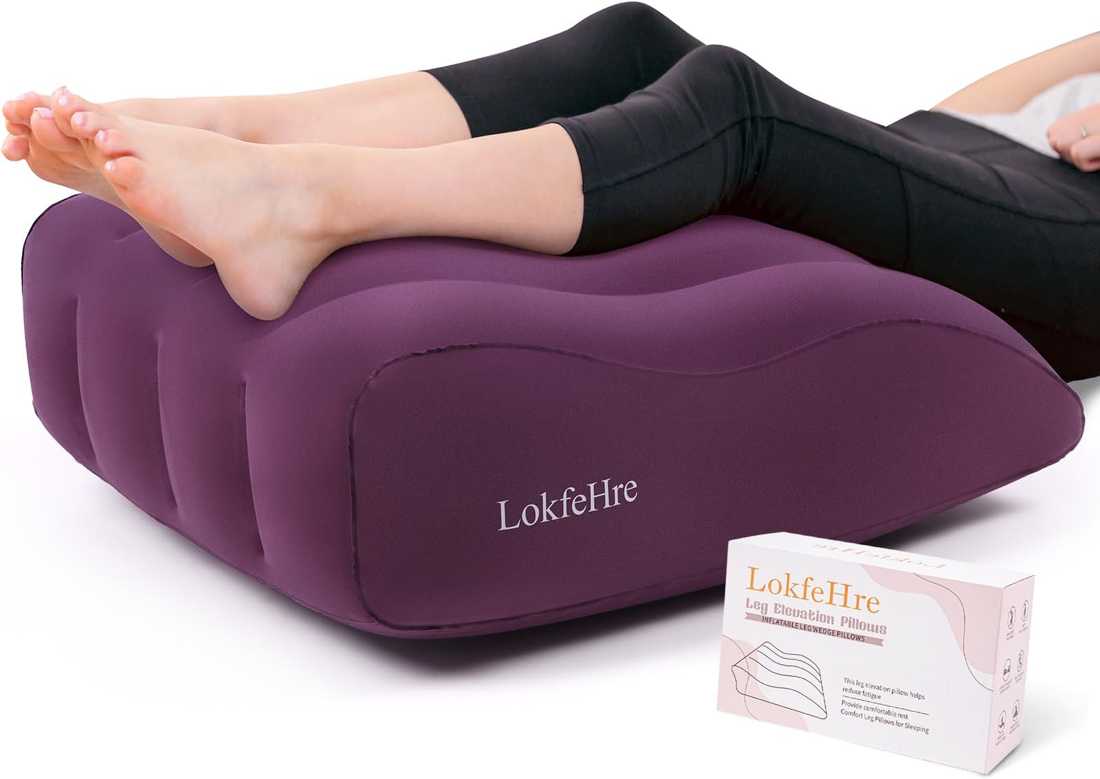 Amazon.com: LOKFEHRE Wedge Pillow for Sleeping - Inflatable Leg ...