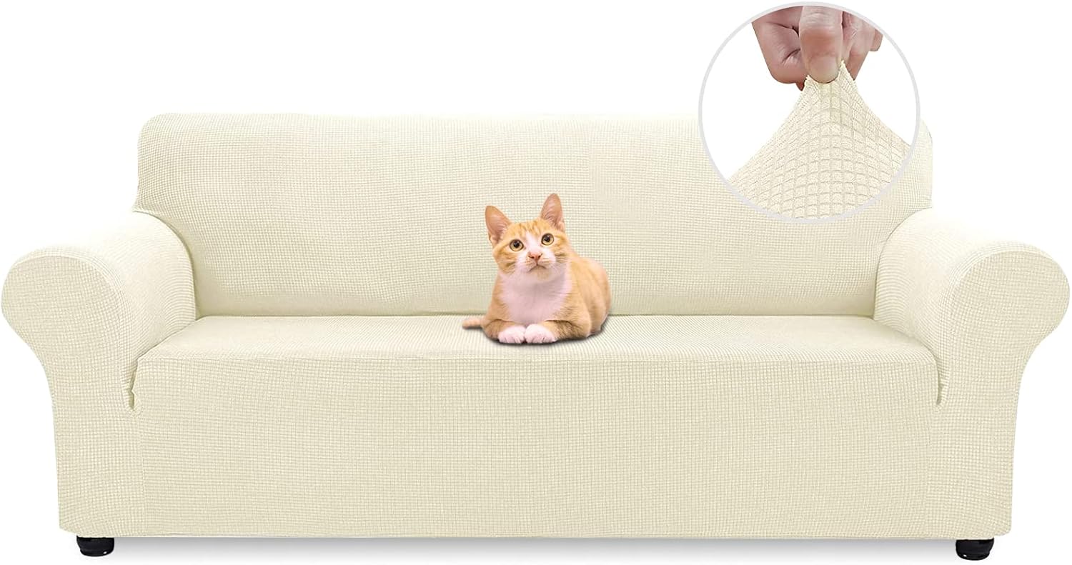 Jaotto Housse de Canapé Extensible 3 Place Couverture Canapé avec ...