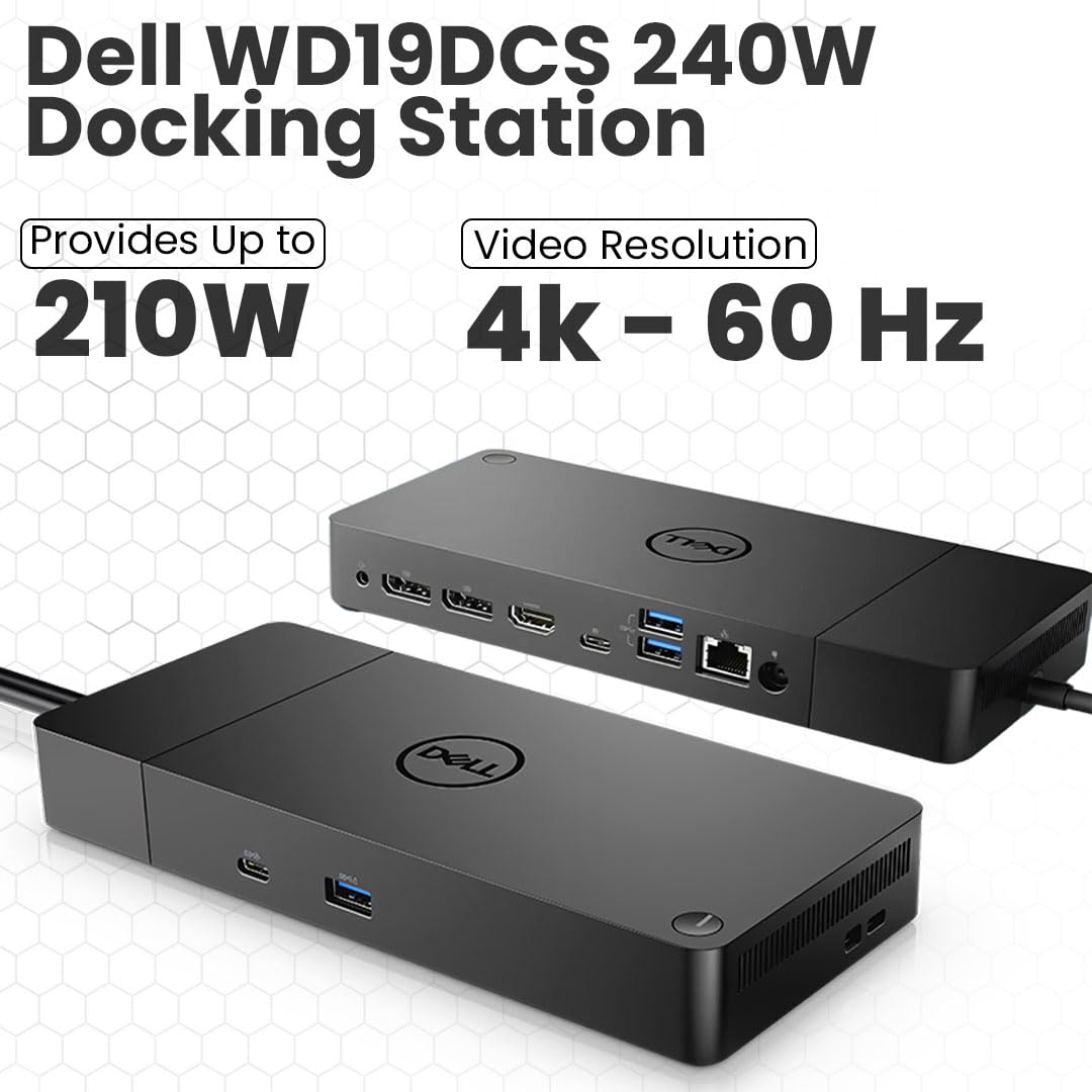 Snapklik.com : Dell WD19DCS Docking Station Bundle - Dual Monitor ...