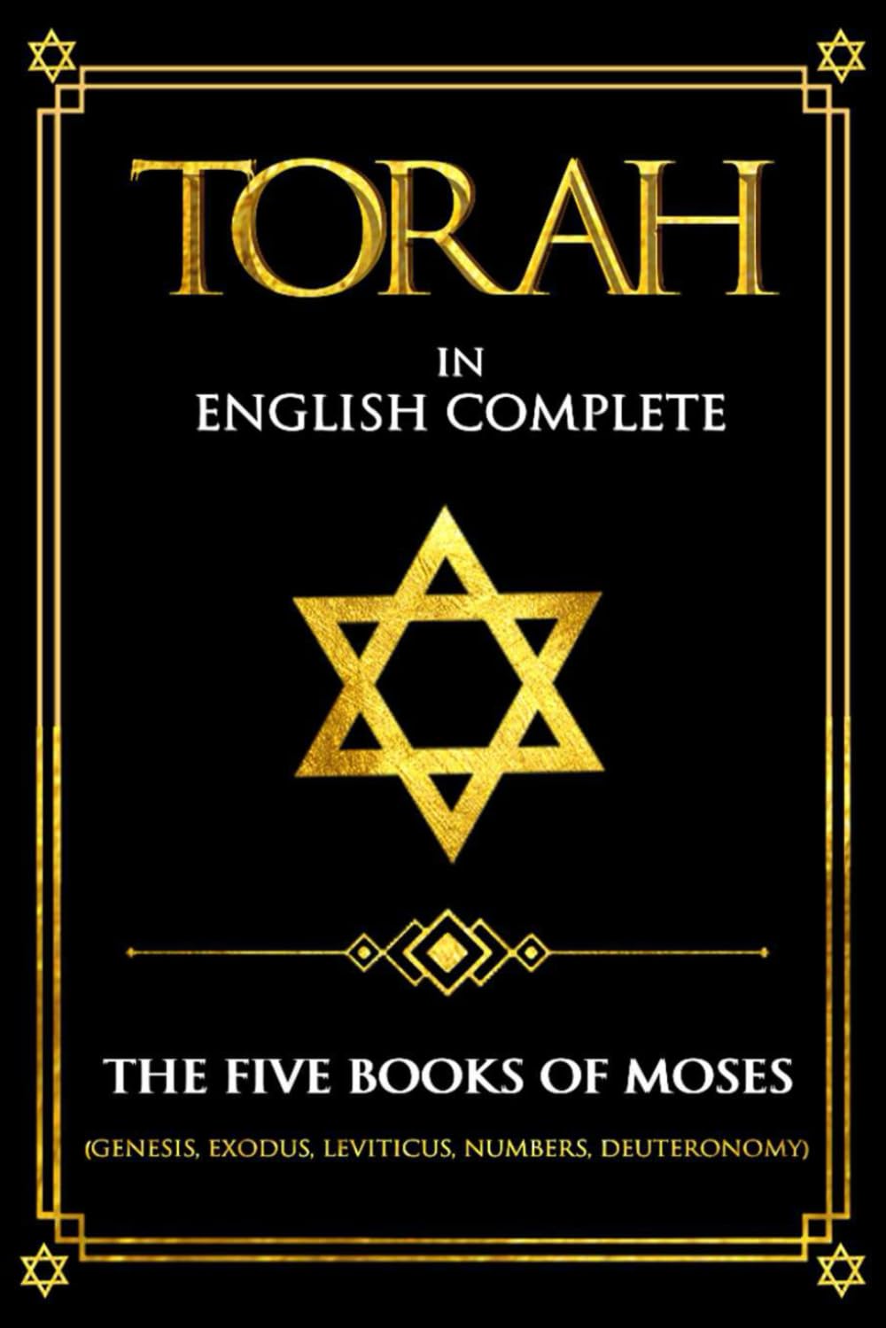 The Torah Large Print in English - The Complete Pentateuch Full text ...