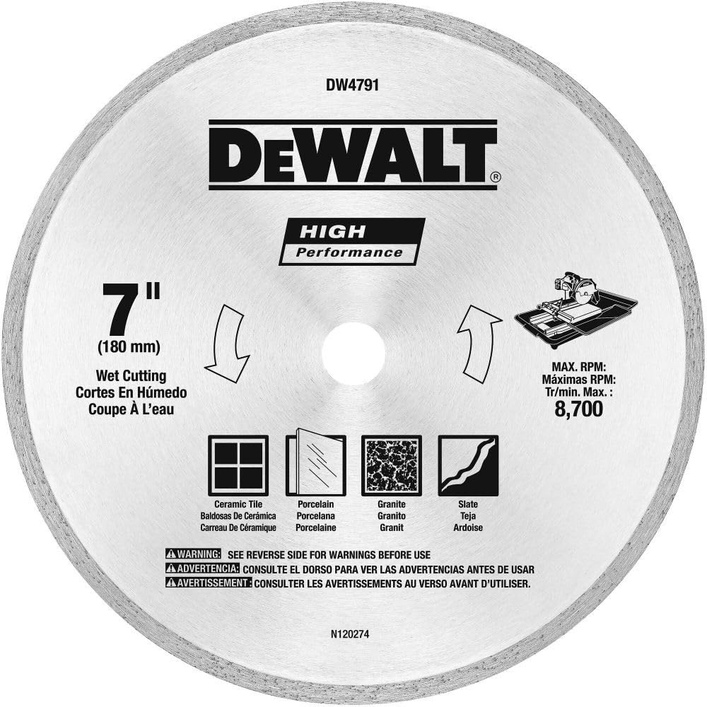 DEWALT DW4791 7-Inch Tile Blade : Amazon.ca: Tools & Home Improvement