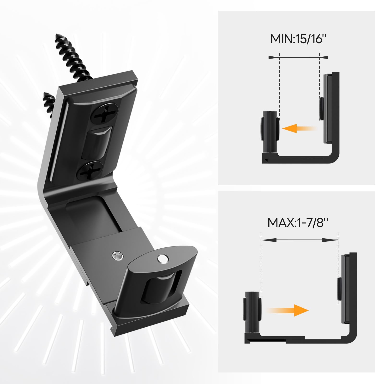 Snapklik.com : Sliding Barn Door Bottom Floor Guide Aluminum Alloy ...