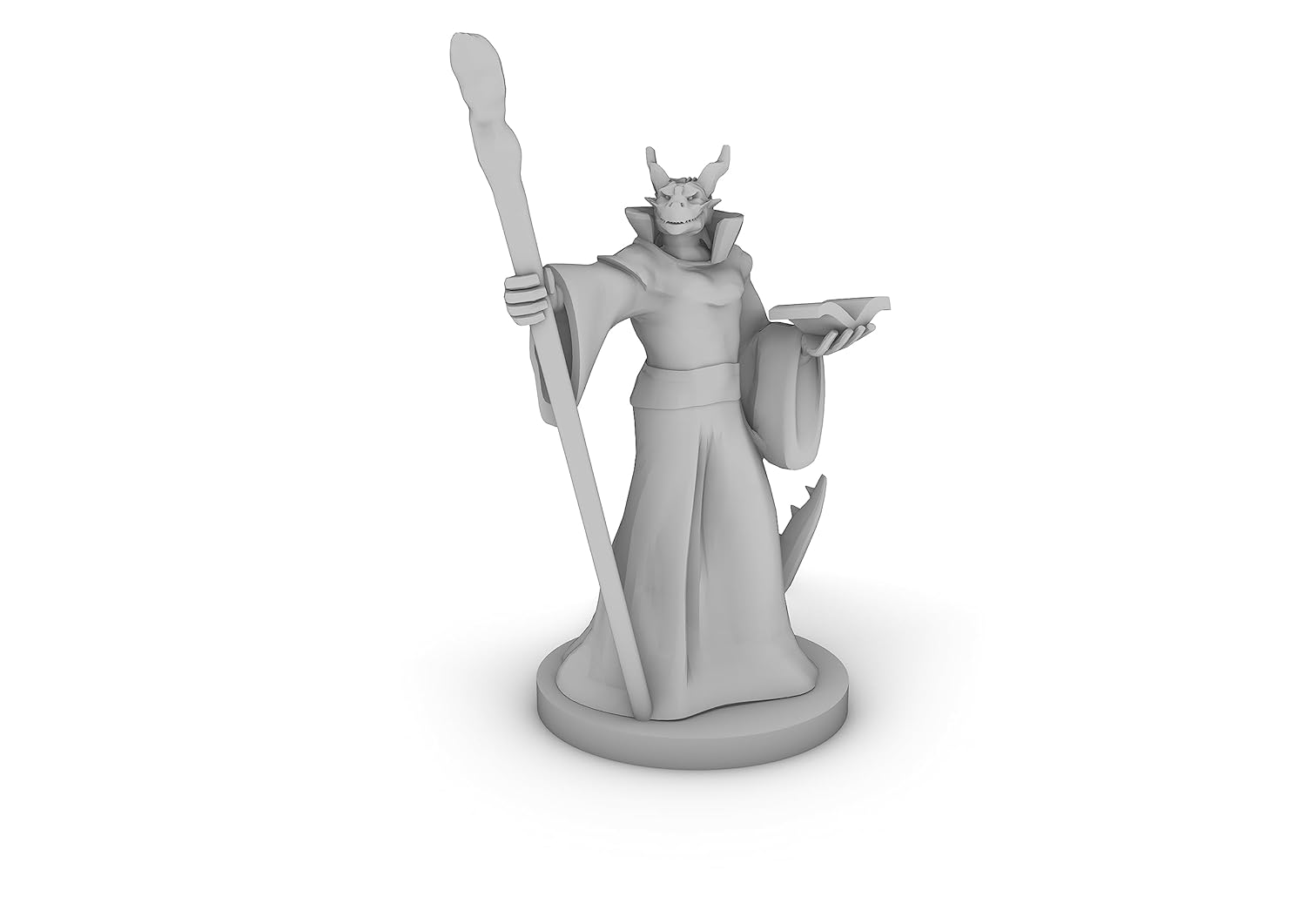 Amazon.com: Dragonborn Wizard Male Tabletop DND Gaming Miniature : Toys ...