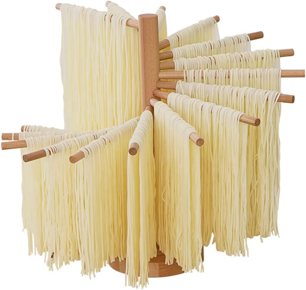 Amazon.com: Collapsible Pasta Drying Rack, Wood Pasta Dryer Rack,Large ...