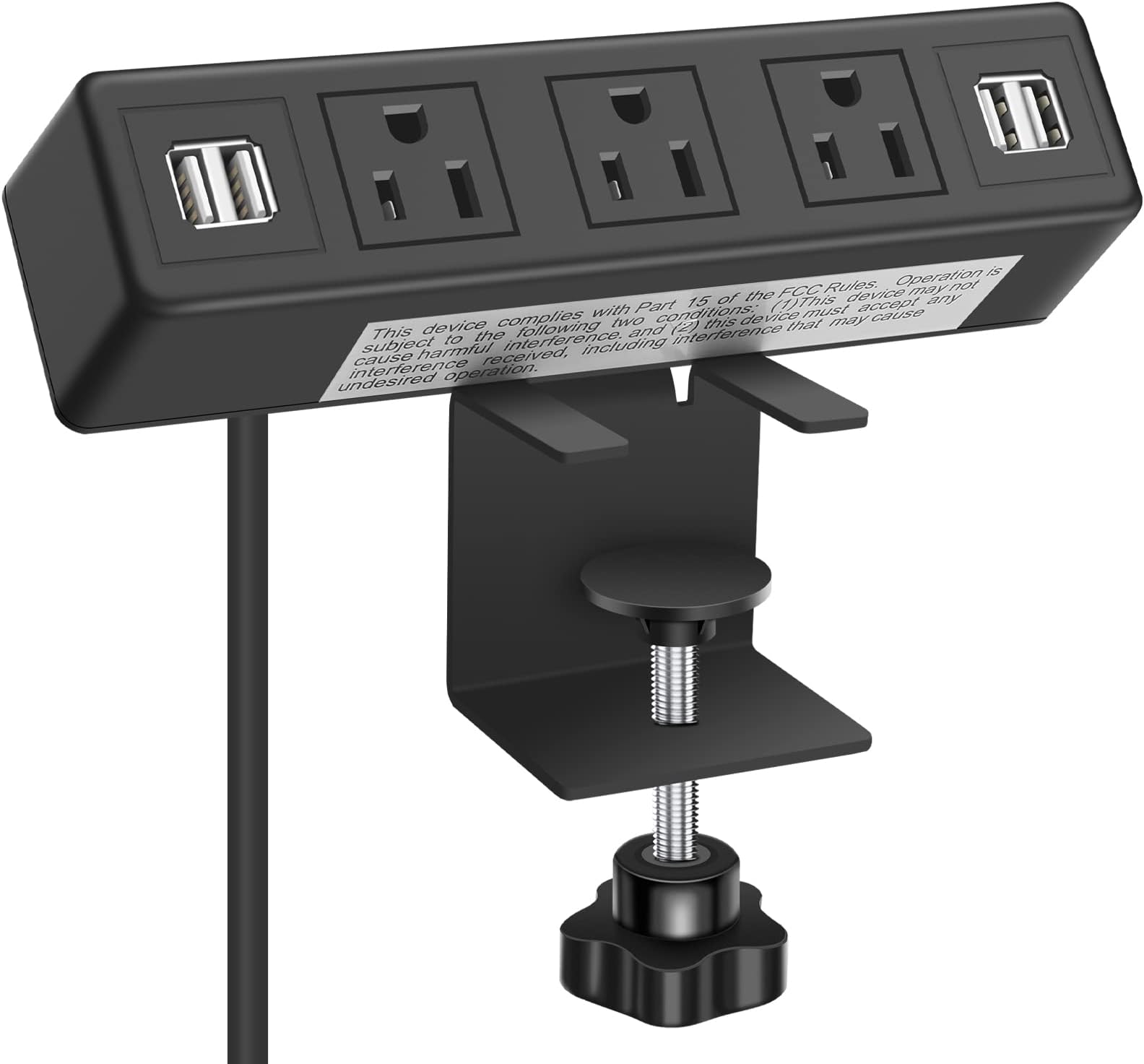 Amazon.com: Desk Power Strip with 3 AC Outlets, 2 USB-A & 2 USB-C Fast ...