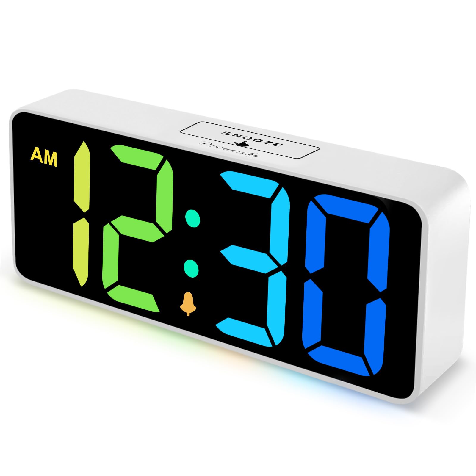 Amazon.com: DreamSky Large Digital Alarm Clock Big Numbers for Seniors ...