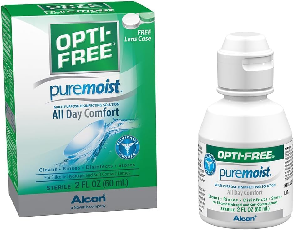 Amazon.com: Opti-Free Puremoist Multi-Purpose Disinfecting Solution ...