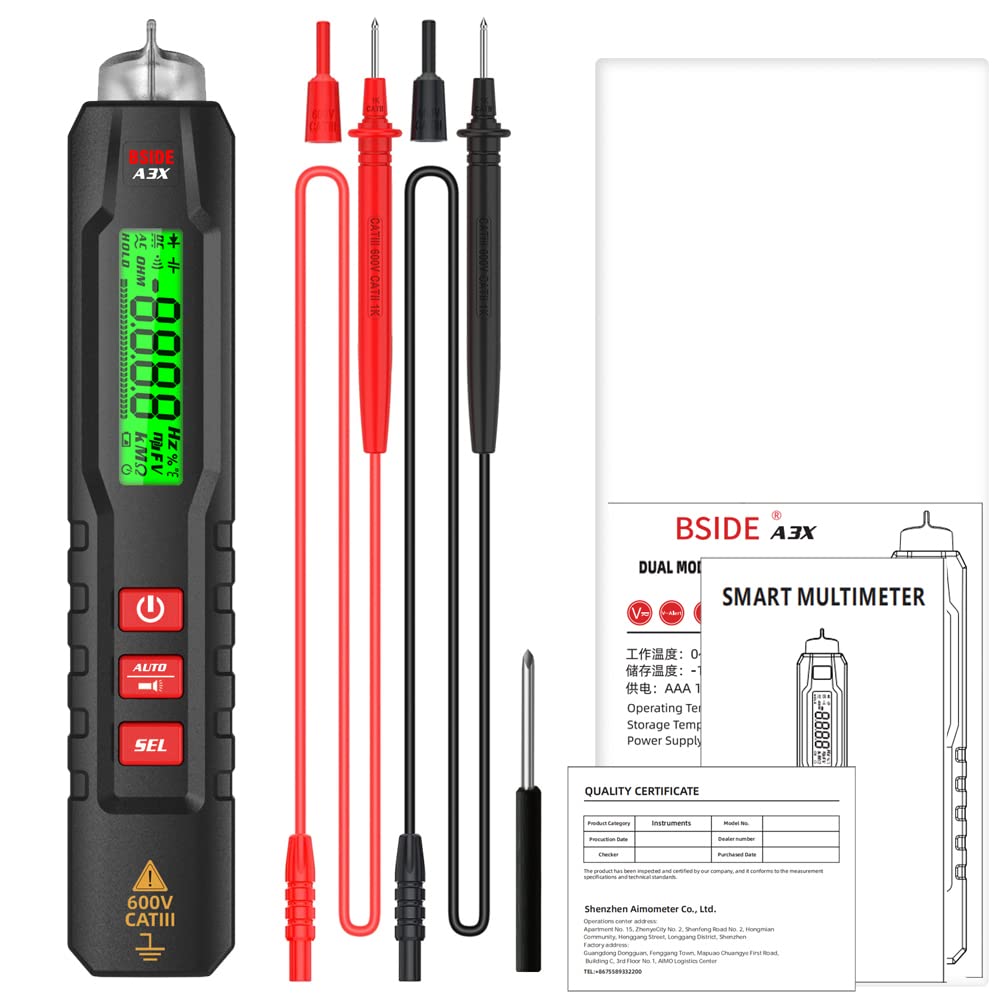 Buy HUIOP Multimeter Pen Type Digital Multimeter Portable Tester ...