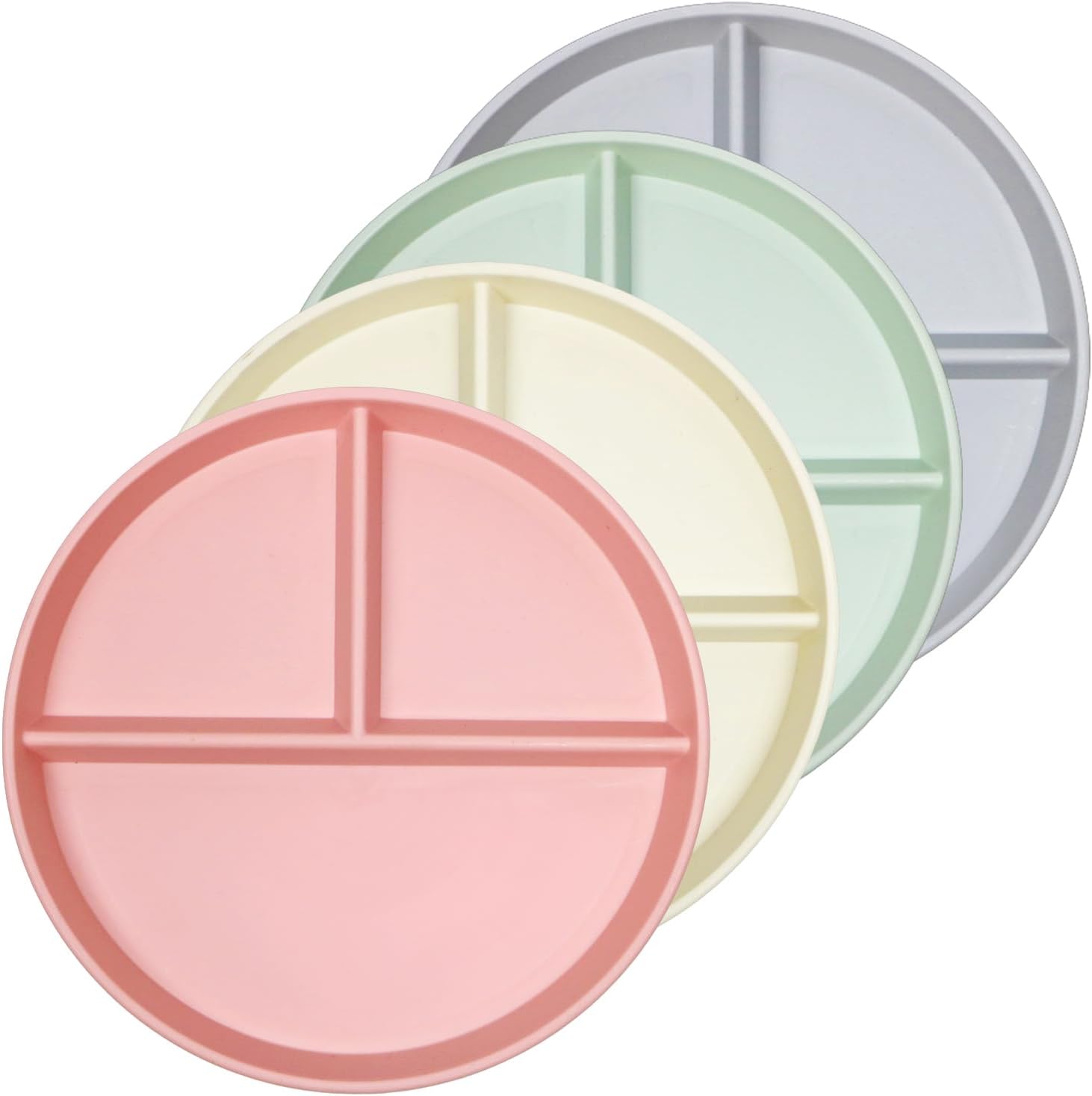 Bugucat Plastikteller 8er 23CM Teller Set,Kunststoffteller aus PP ...