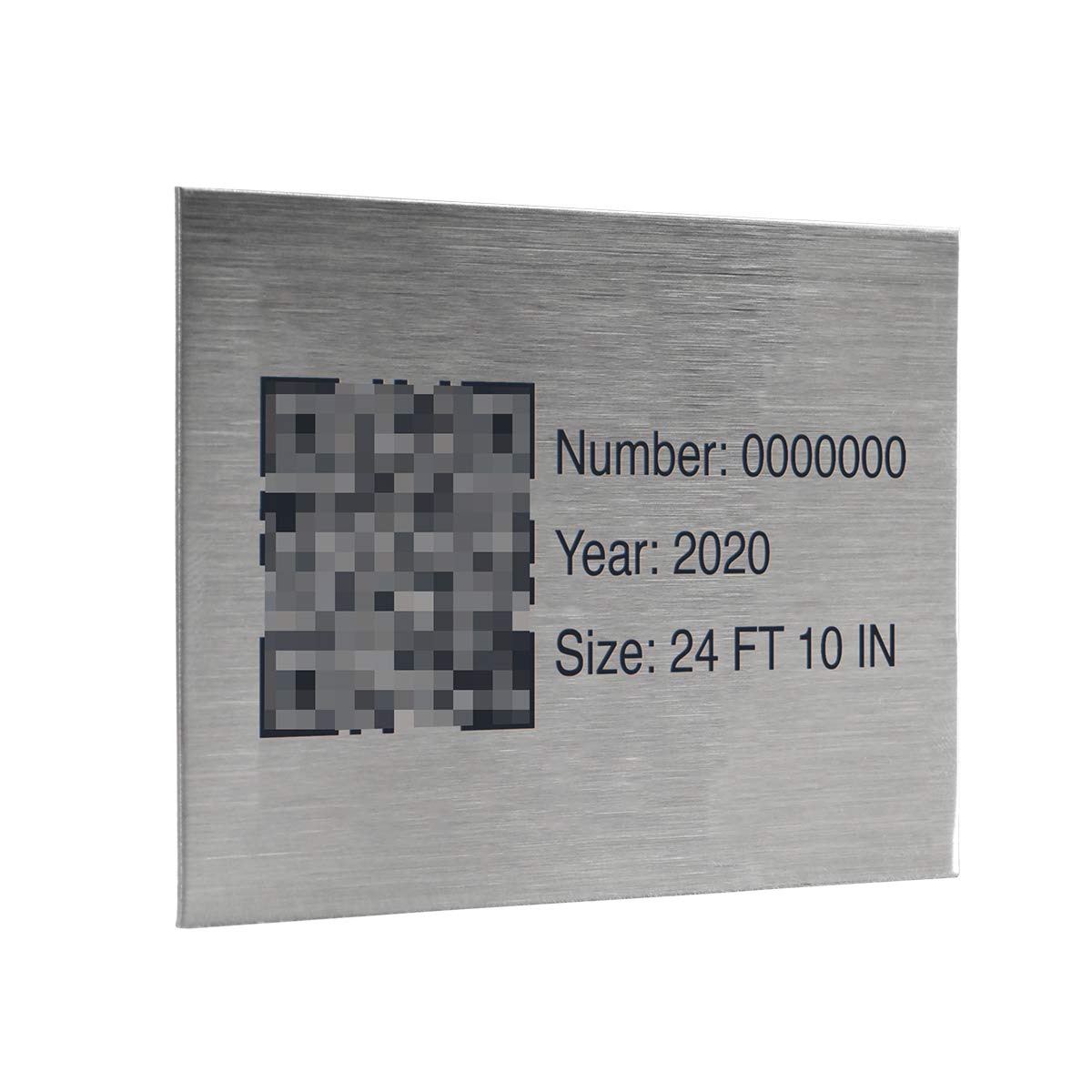 Amazon.com : Stainless Steel QR Code Label. Made for Indoor or Outdoor ...