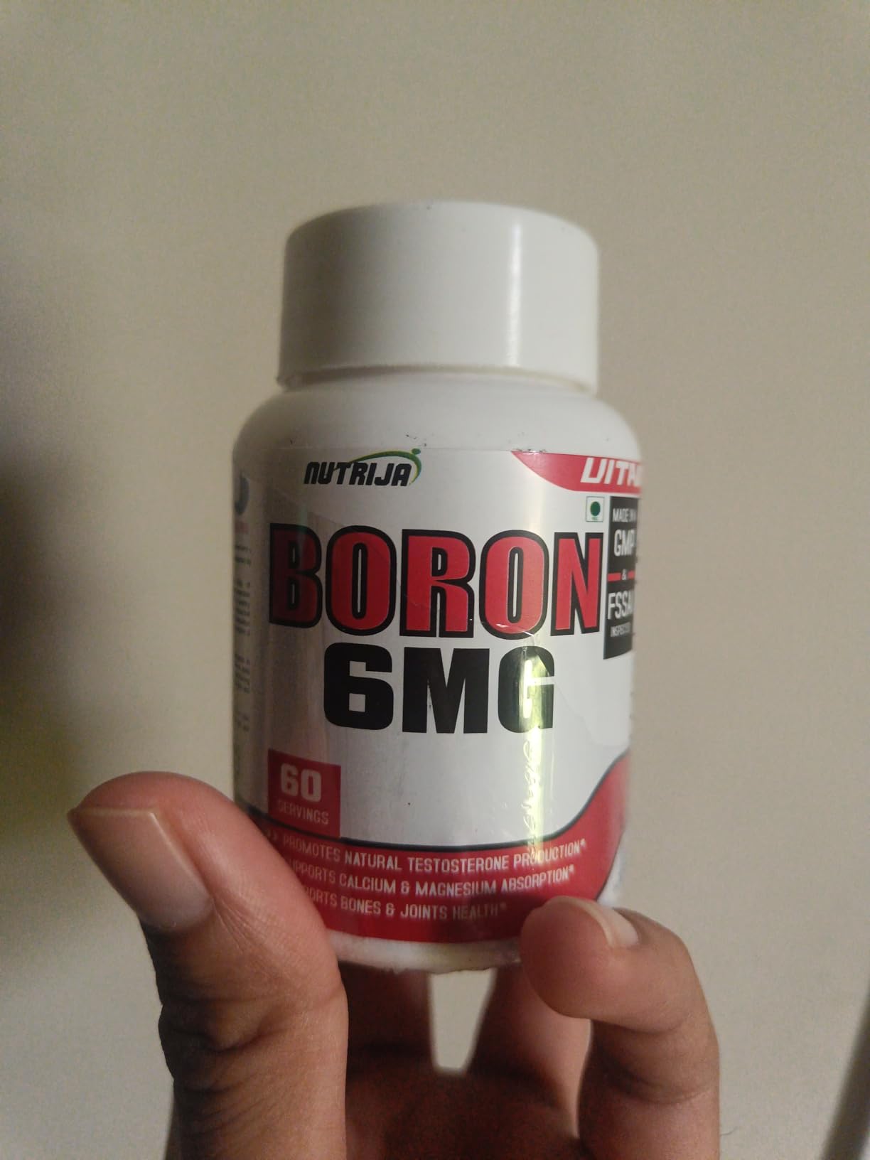 Nutrija Boron 6MG as Boron Citrate/Aspartate/Glycine Complex in each ...