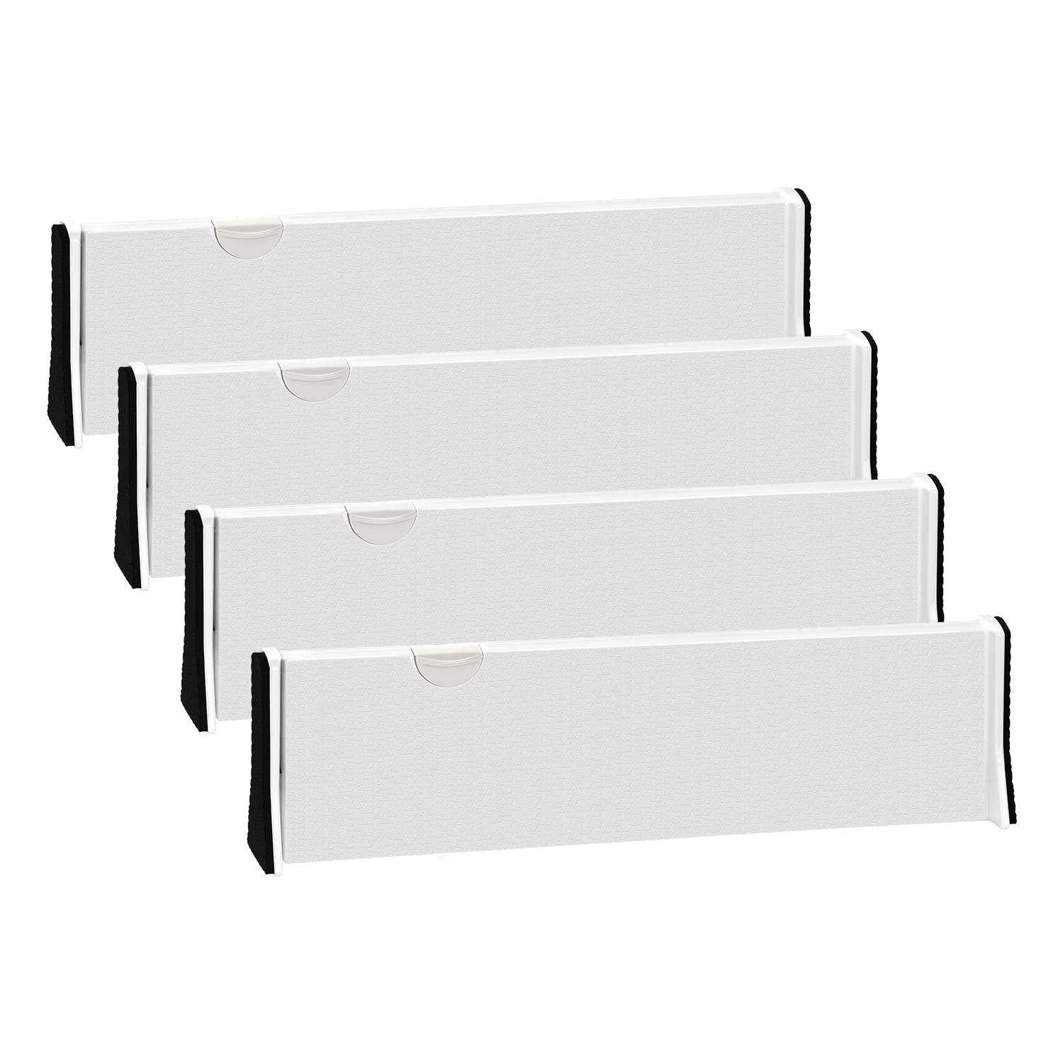 JONYJ Drawer Dividers Organizer 4 Pack, Adjustable Separators 4" High ...