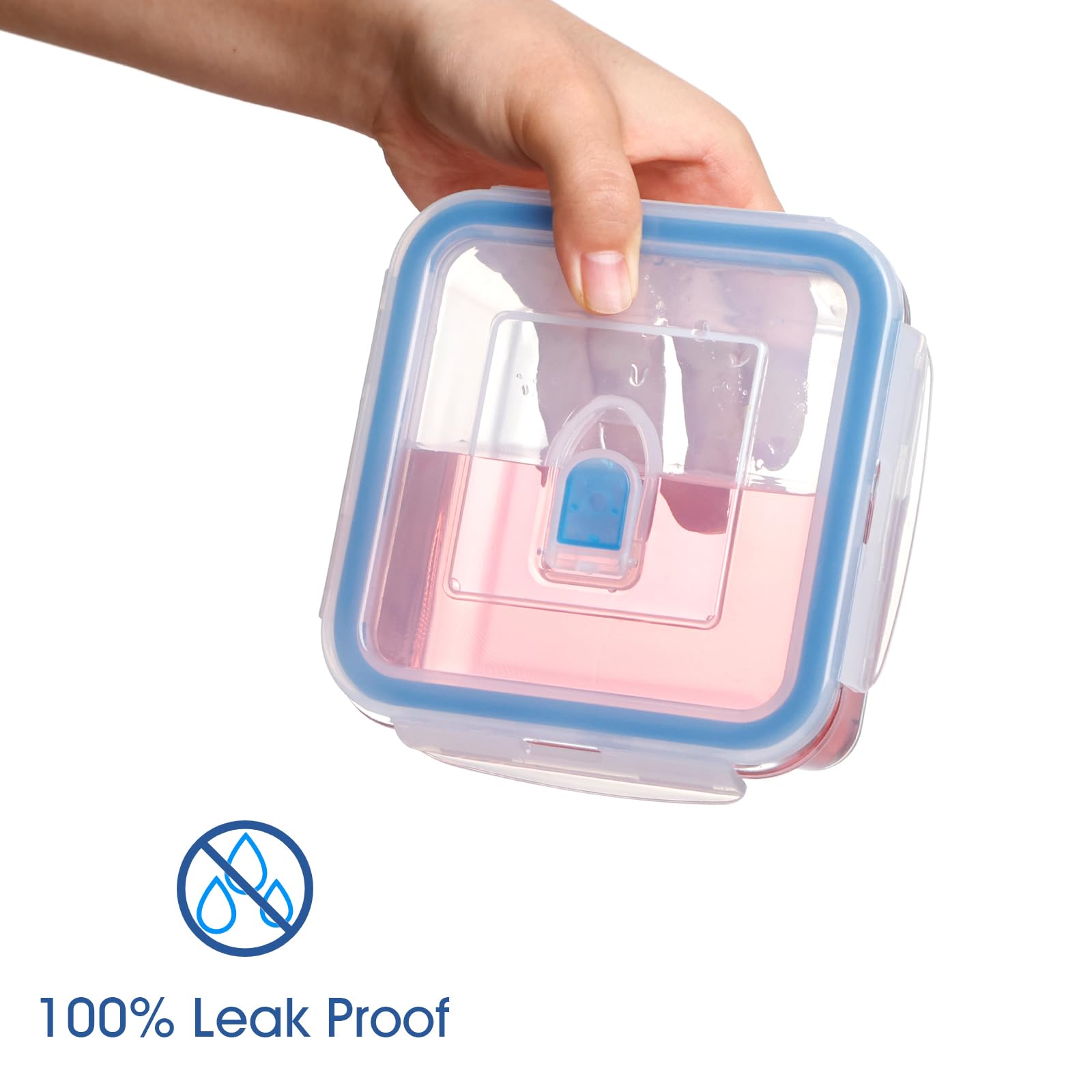 Snapklik.com : NUTRIUPS 05L Glass Food Storage Containers Set