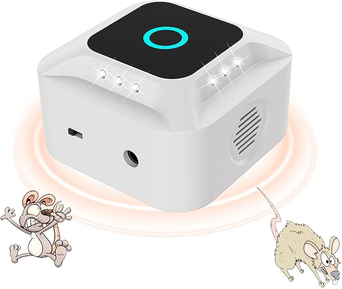 Ultrasonic Mouse Repellent, 360° Mouse Repeller with Ultrasound, 3 ...