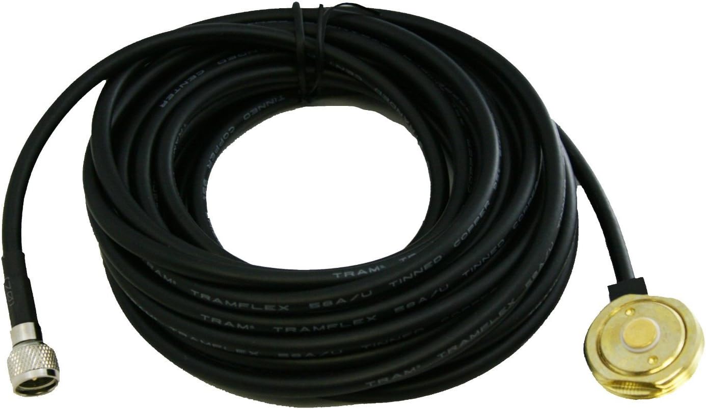 Amazon.com: New Tram 1251-MUHF Braded Coax Conductor Motorola NMO 3/4 ...