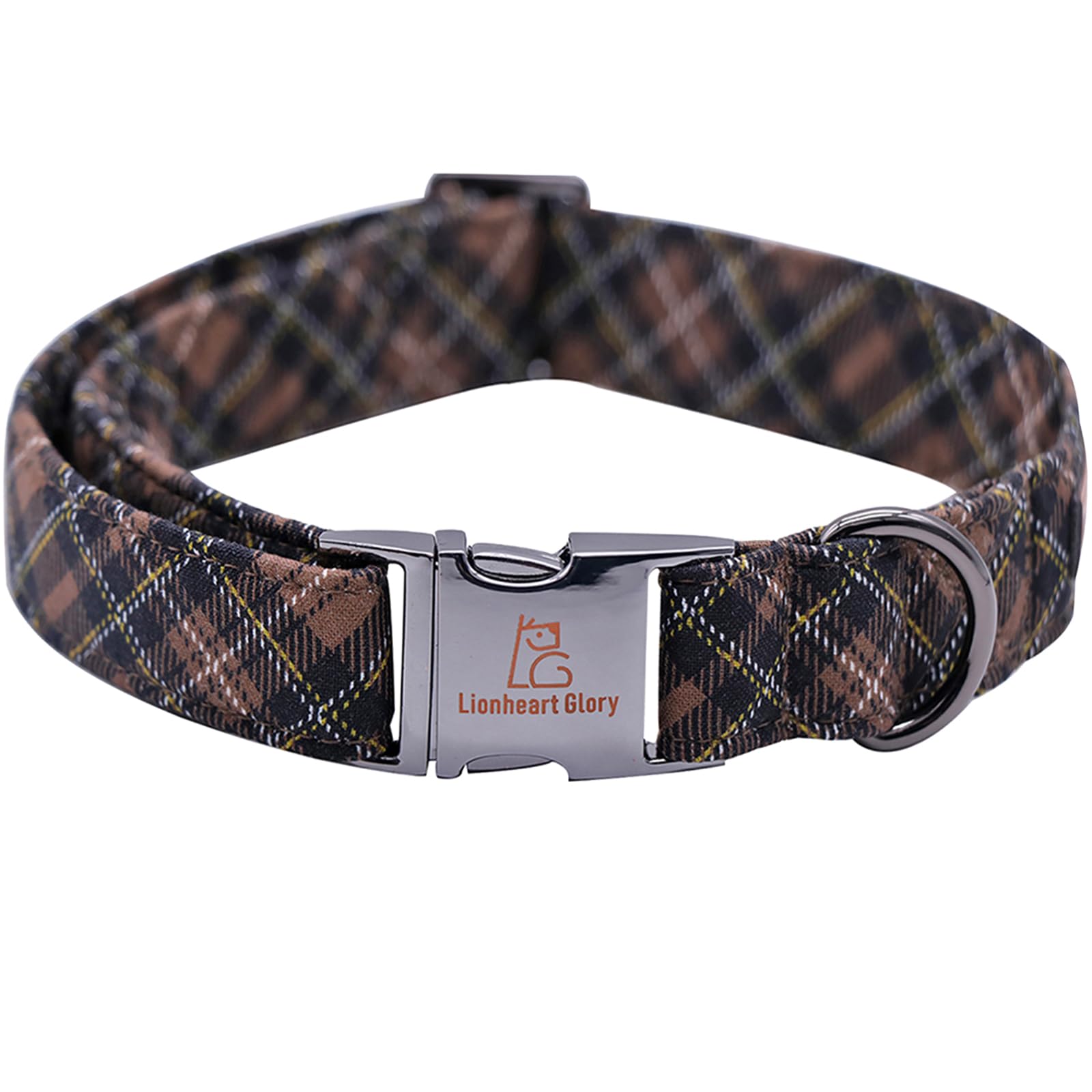 Amazon.com : Lionheart glory Premium Plaid Dog Collars Fall Dog Collar ...