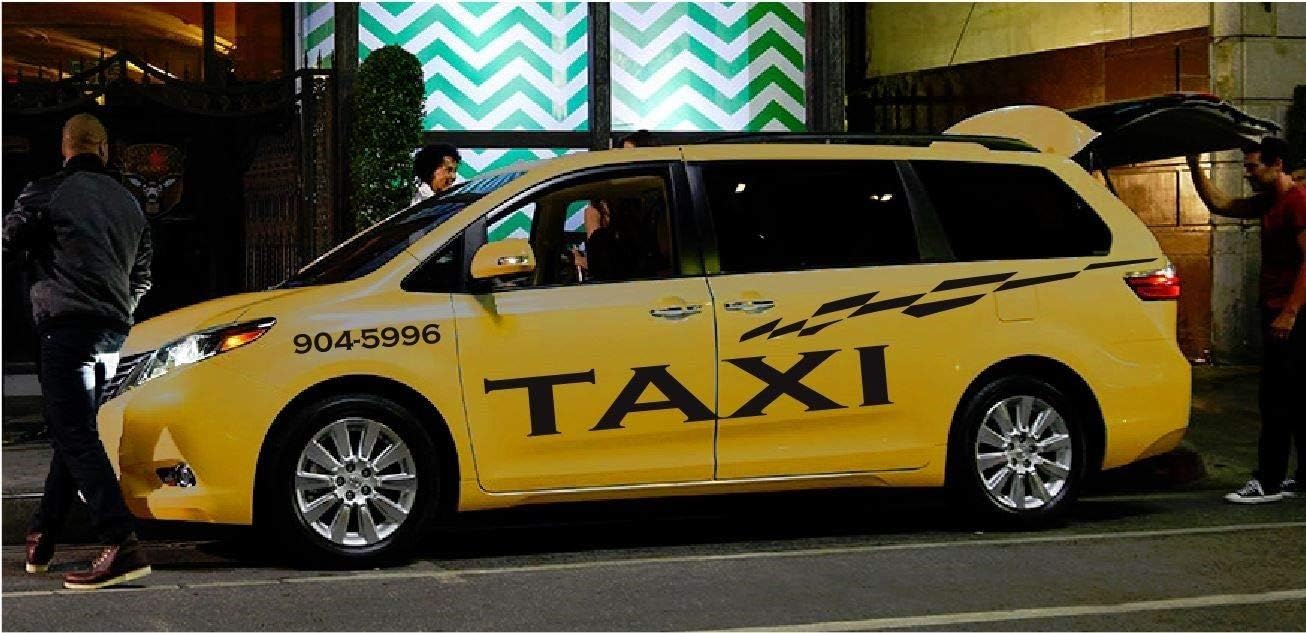 Amazon.com: 3m film Taxi Decal Kit on 3M Vinyl Checkered cab Flag ...