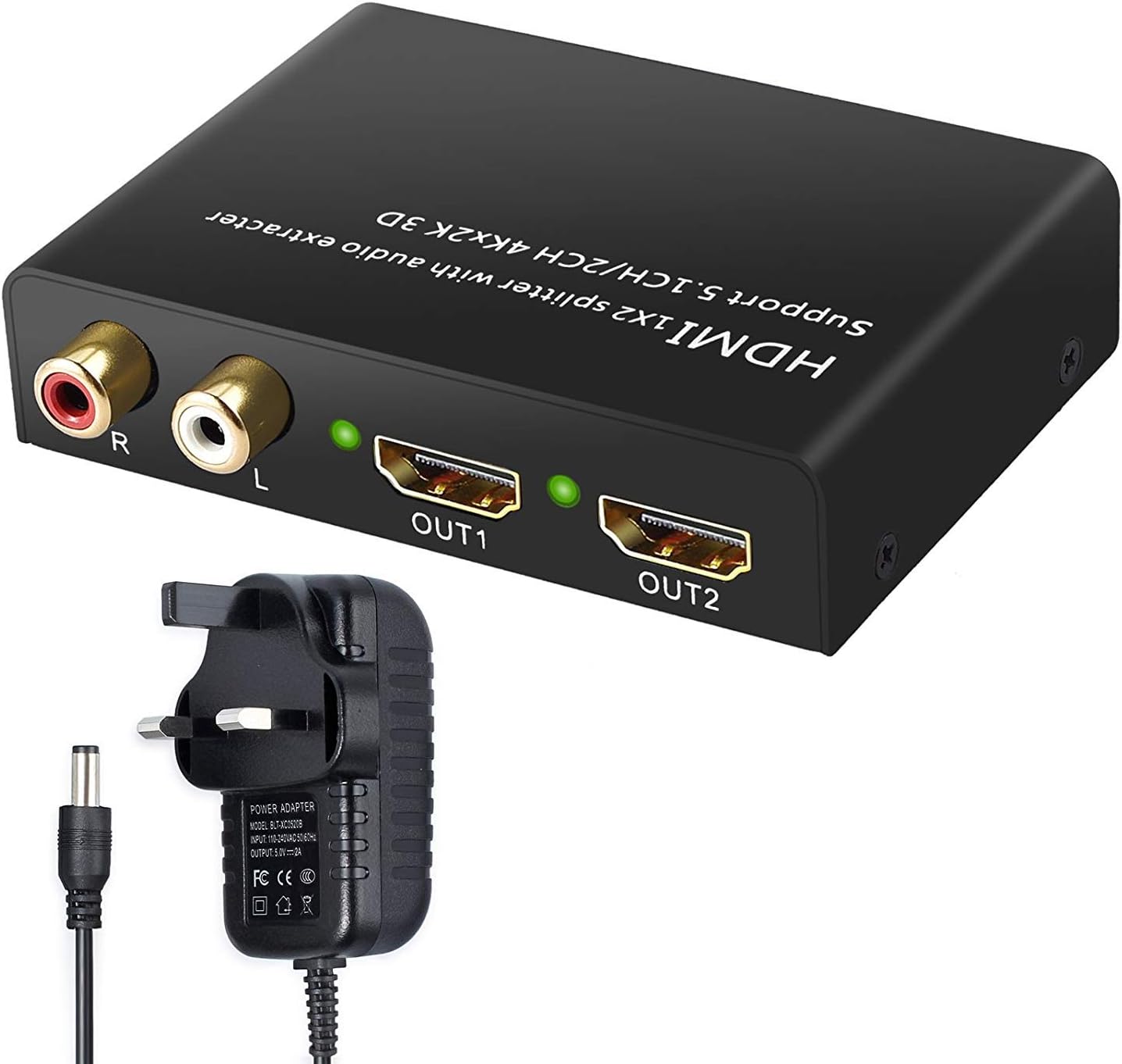 Microware HDMI Audio Extractor 4K DAC HDMI To Optical SPDIF Toslink ...