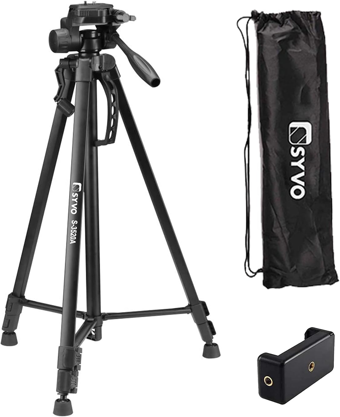 Buy Syvo WT 3130 Aluminum Tripod (133CM), Universal Lightweight Tripod ...
