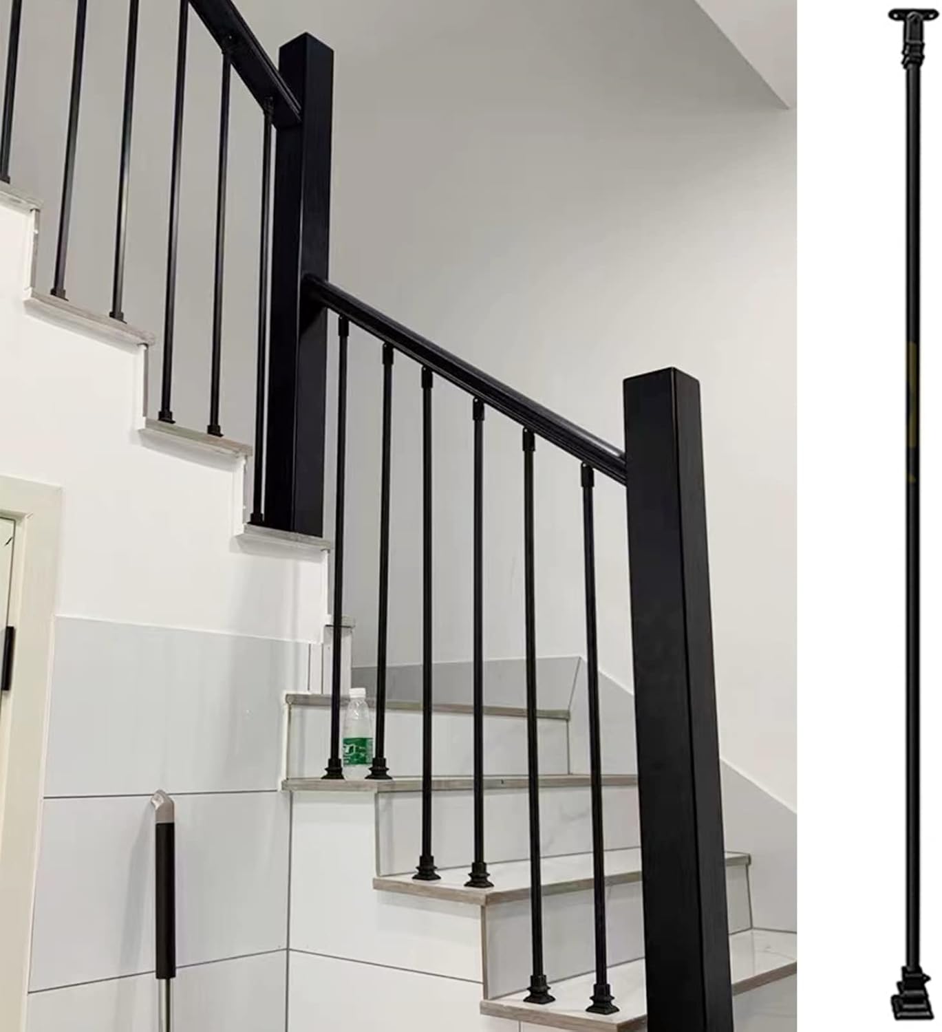 Amazon.com: Wrought Iron Stair Guardrail Kit Set Of 1/2/5/10 - Deck ...