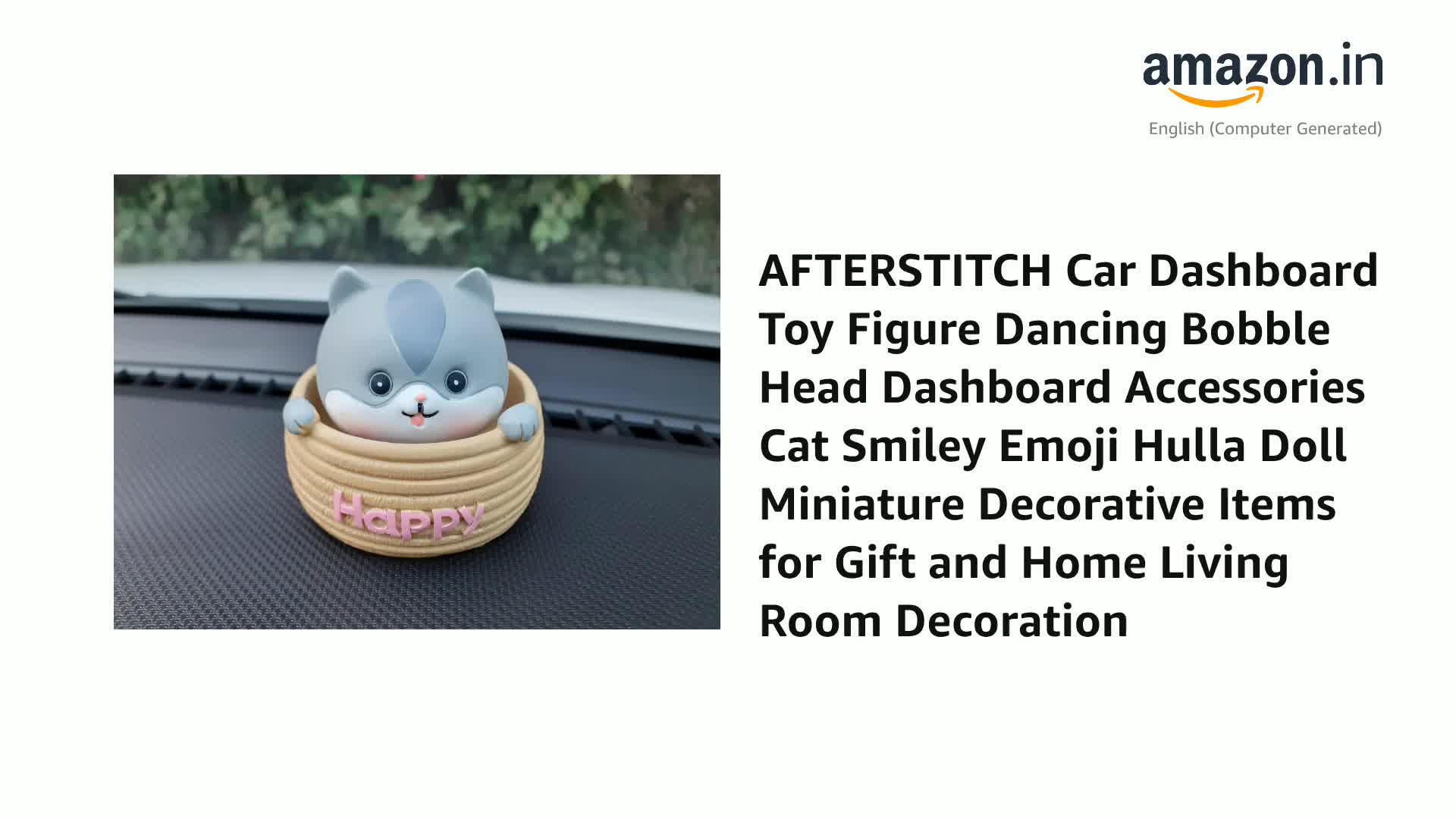 Watch AFTERSTITCH Car Dashboard Toy Figure Dancing Bobble Head ...