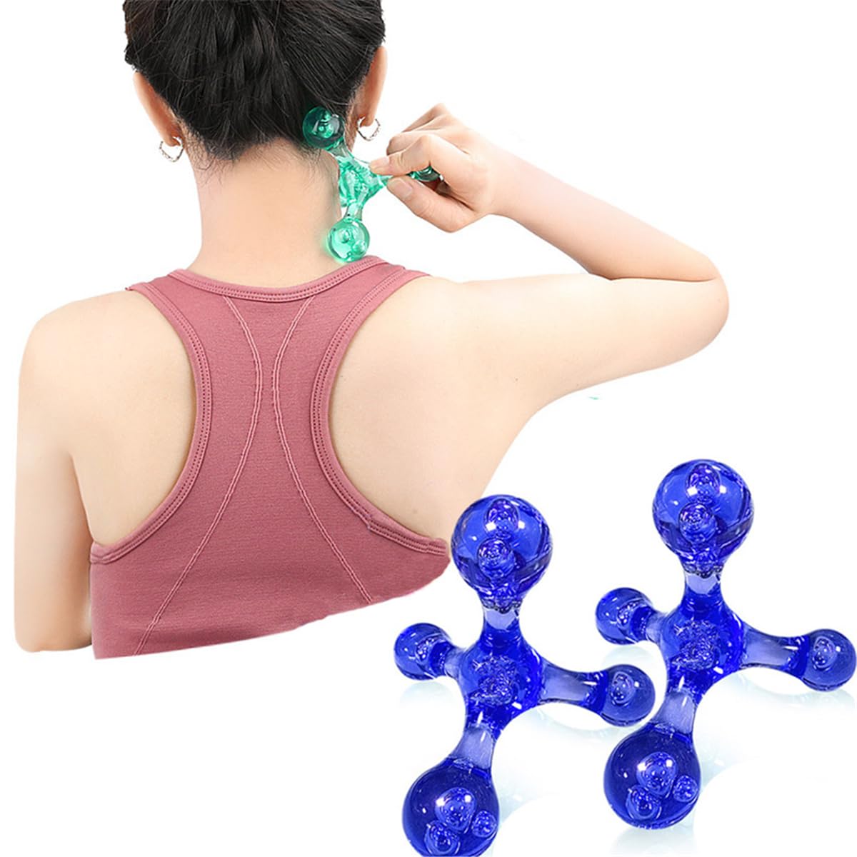 Amazon.com: Trigger Point Massage Tools, 2 PCS 4 Point Manual Massager ...