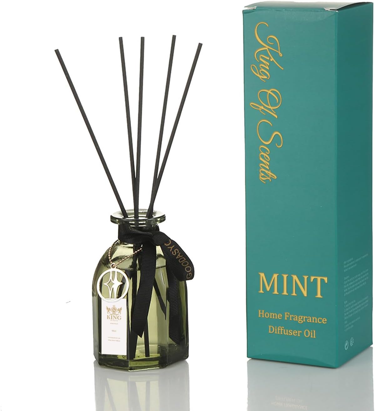 Amazon.com: KING OF SCENTS Reed Diffuser (200ml) Mint Reed Diffuser Set ...