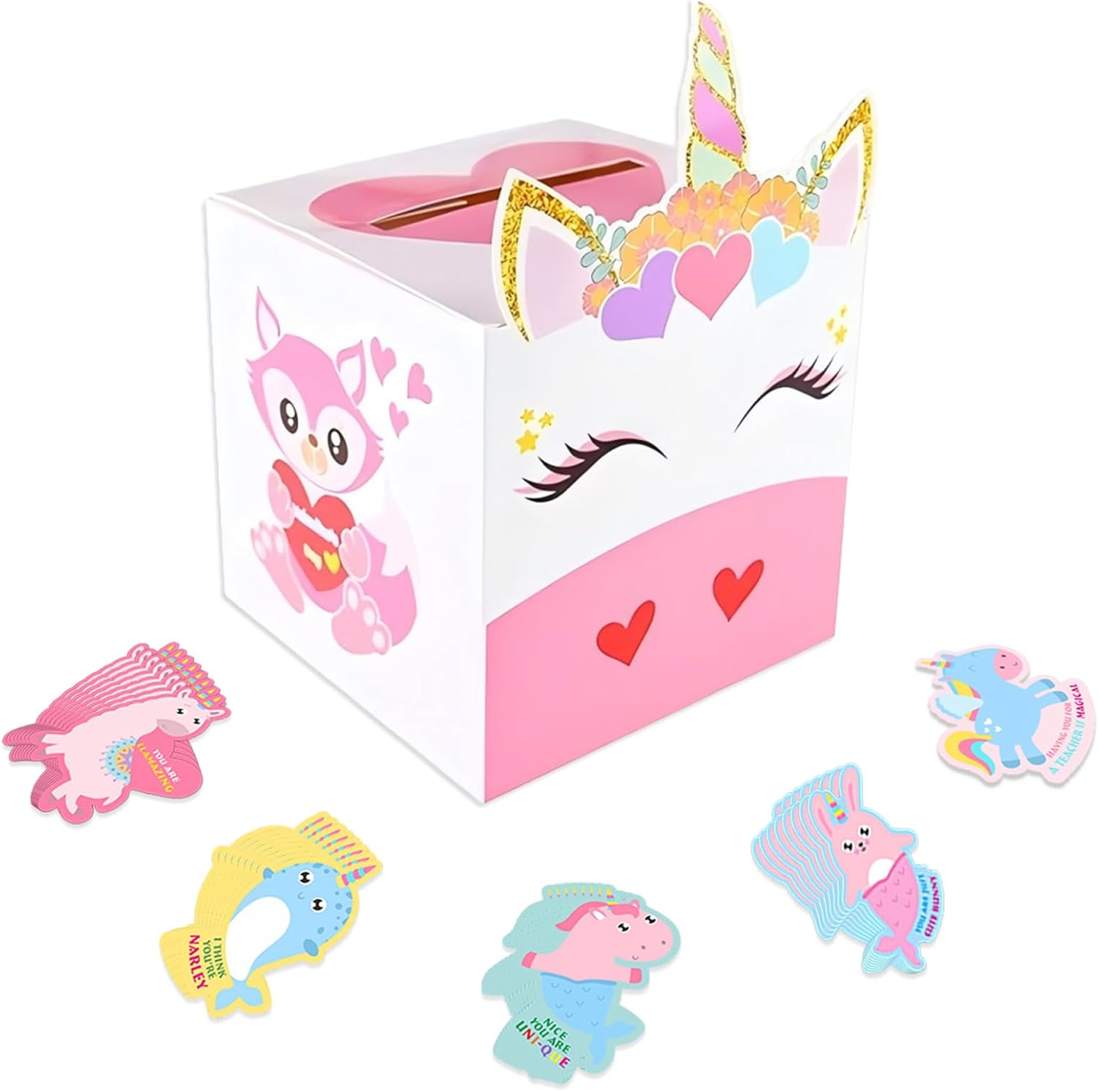 Amazon.com: KDAFJLKD Valentine‘s Day Boxes for Kids,Valentines Day ...