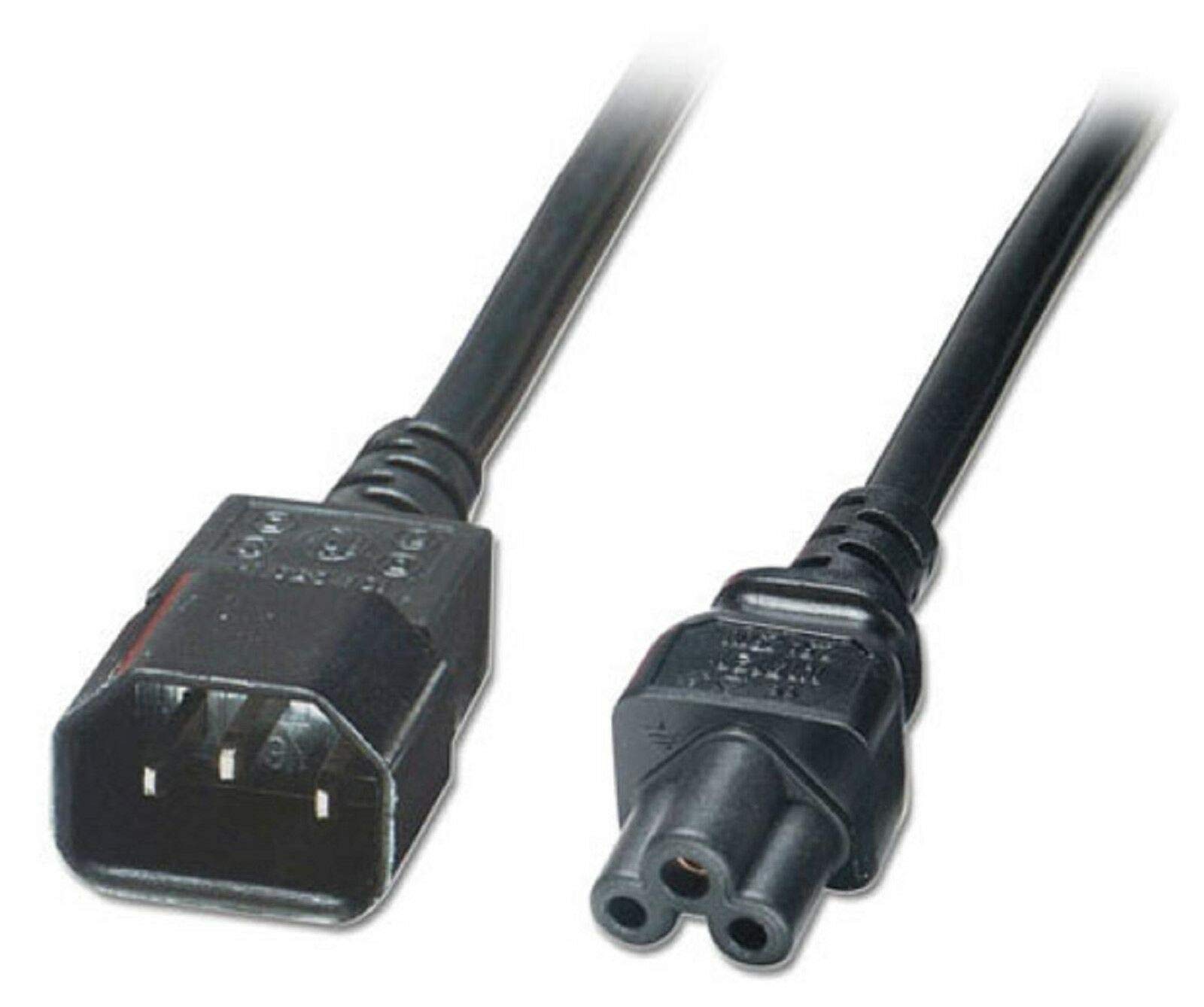 Buy Power Extension Cable Iec C14 Male Plug To Iec C5 Female Socket 2m 2 Metres Online At
