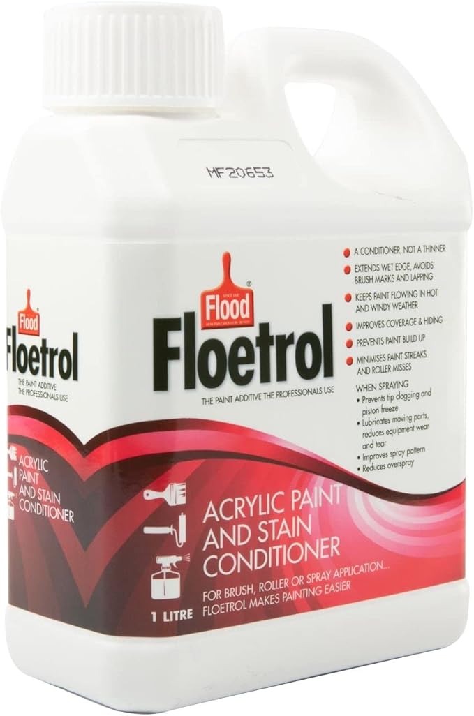 Flood Company Floetrol Acrylic Paint & Stain Conditioner Keeps Paint ...